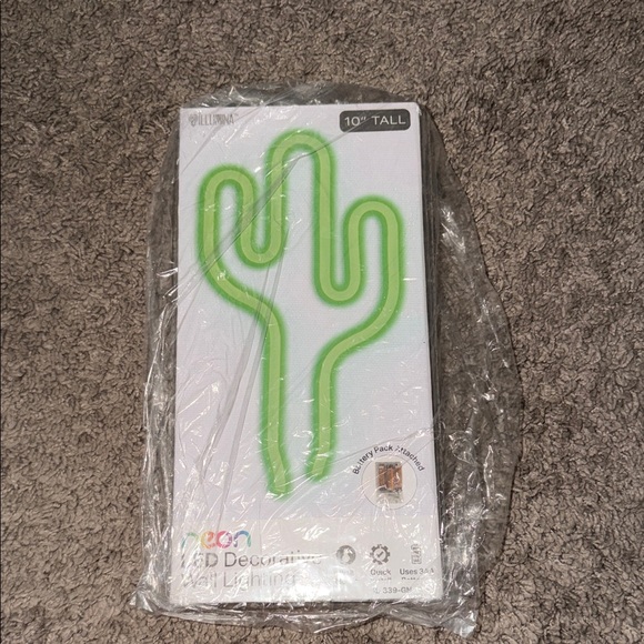 Target | Other | Target Green Cactus Led Light Wall Art | Poshmark